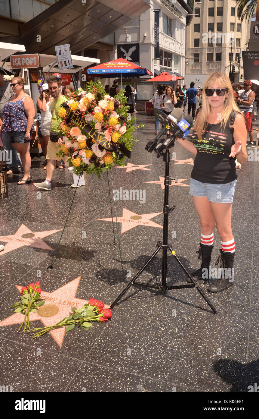 Los Angeles, California, USA. 21st Aug, 2017. Kimi Lewis at Jery Lewis ...