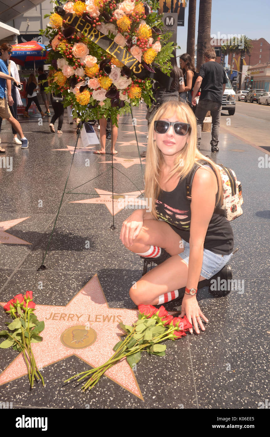 Los Angeles, California, USA. 21st Aug, 2017. Kimi Lewis at Jery Lewis ...
