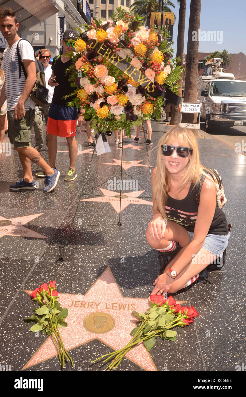 Los Angeles, California, USA. 21st Aug, 2017. Kimi Lewis at Jery Lewis ...