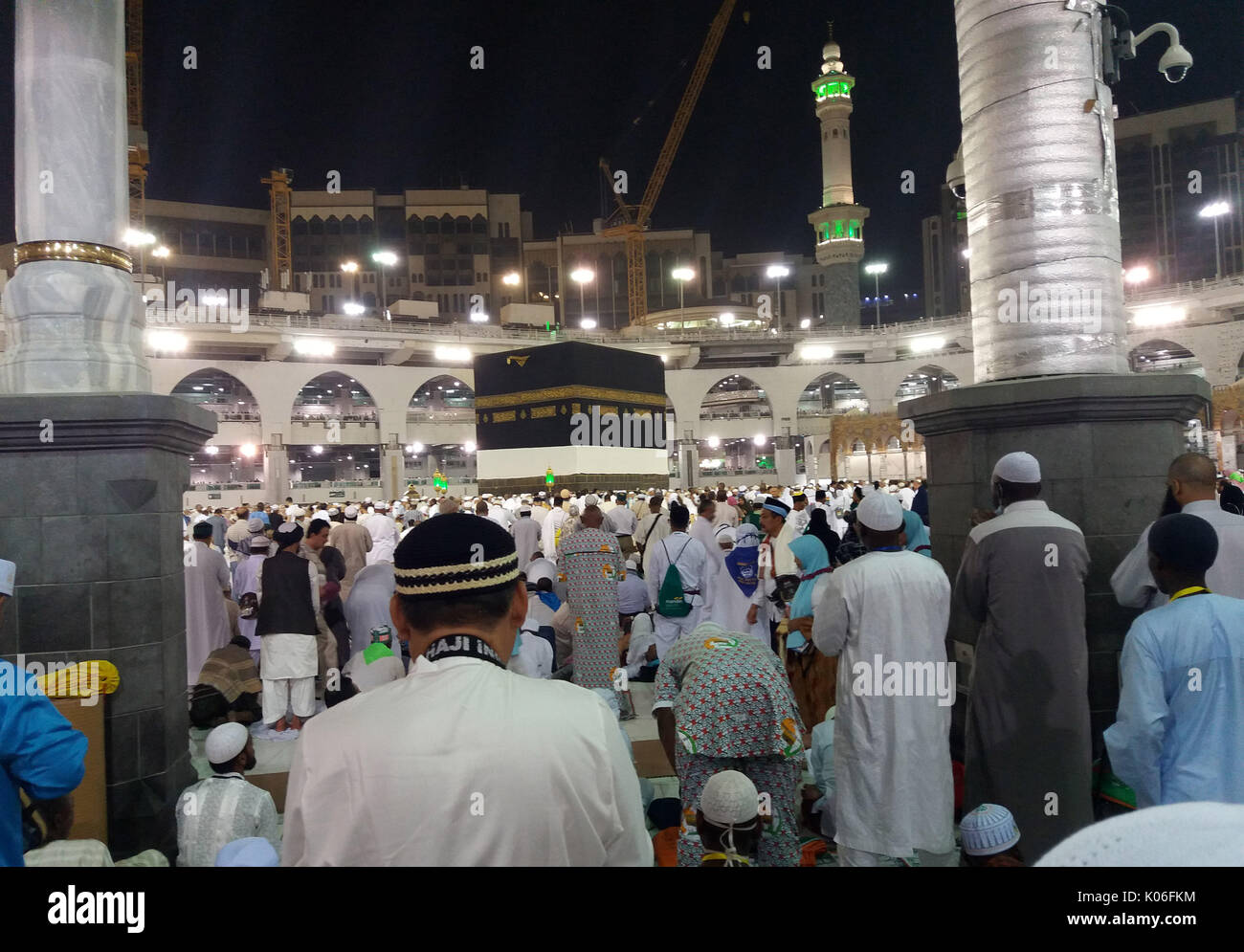 August 21, 2017 - Mecca, Mecca, Saudi Arabia - Muslim pilgrims pray ...
