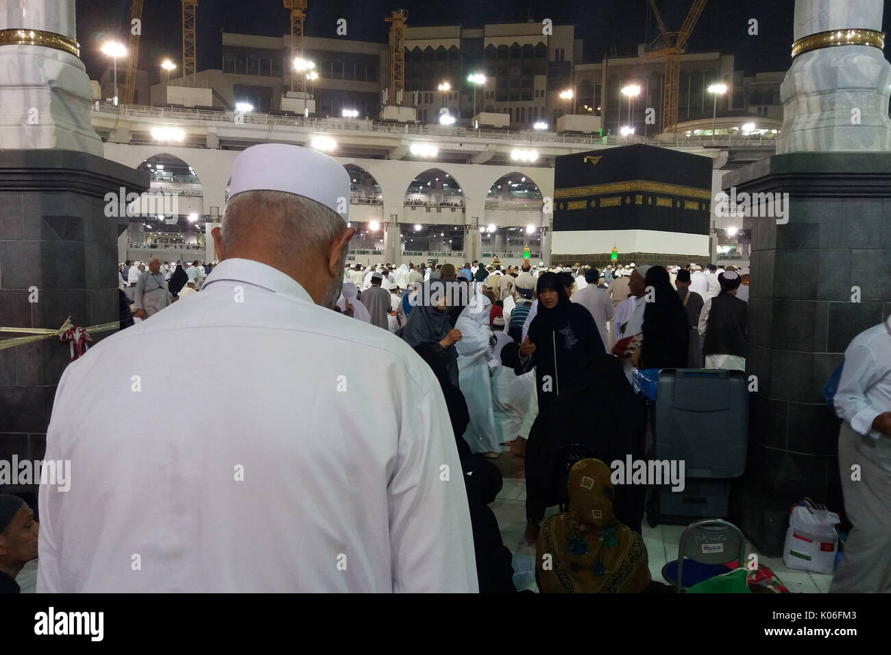 August 21, 2017 - Mecca, Mecca, Saudi Arabia - Muslim pilgrims pray ...