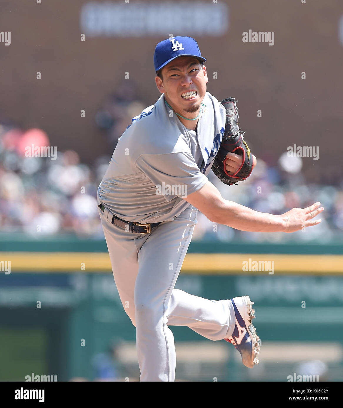 Detroit, Michigan, USA. 20th Aug, 2017. Kenta Maeda (Dodgers) MLB : Los ...