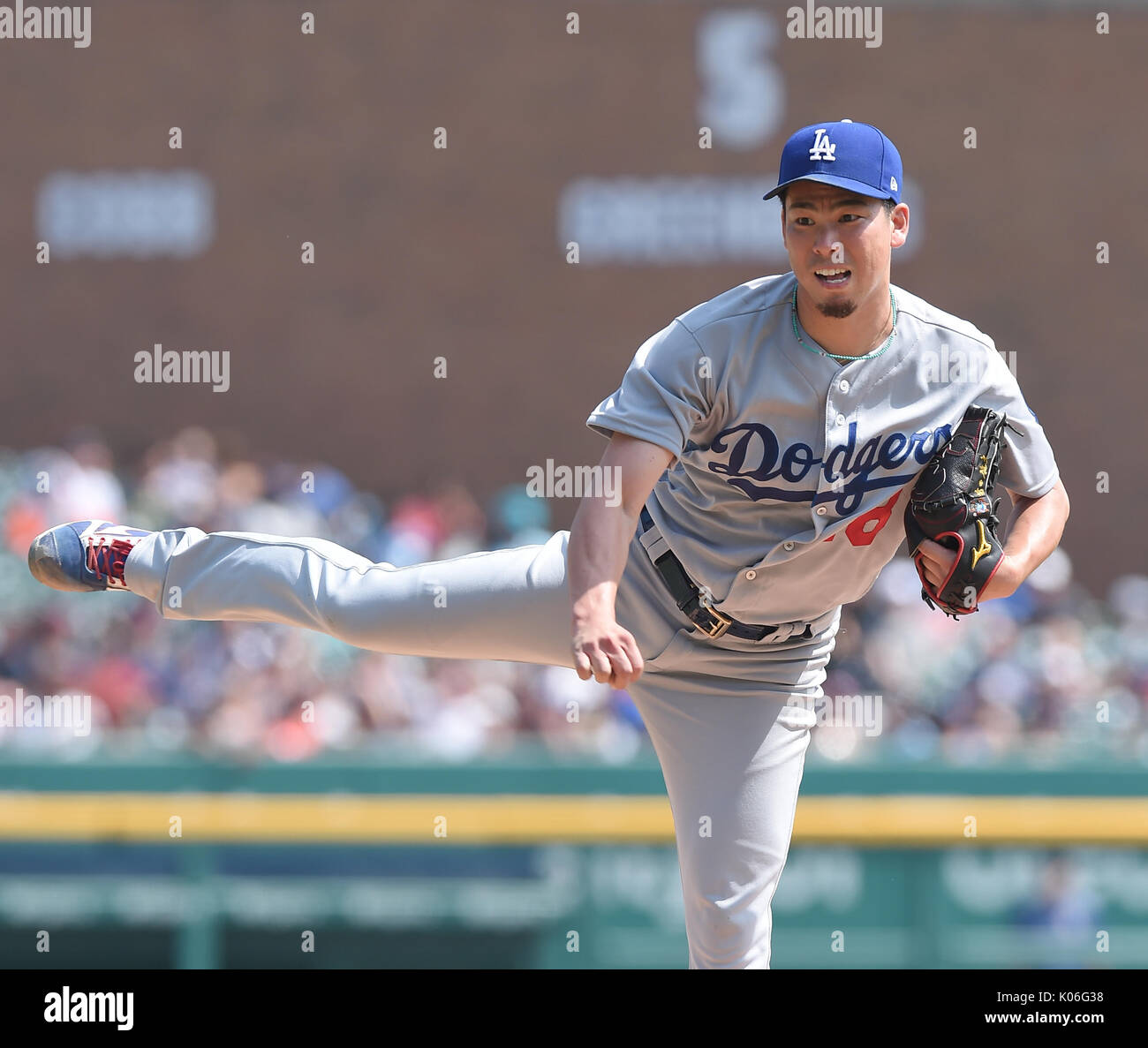 Detroit, Michigan, USA. 20th Aug, 2017. Kenta Maeda (Dodgers) MLB : Los ...