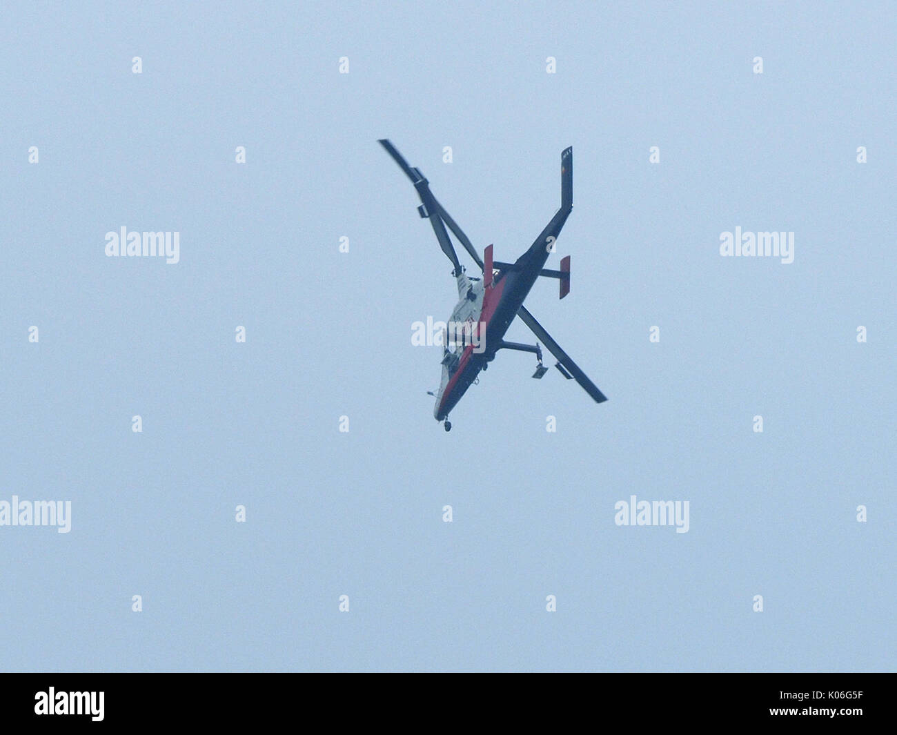 Sheerness, Kent. 22 Aug, 2017. An unsual Rotex helicopter was spotted ...