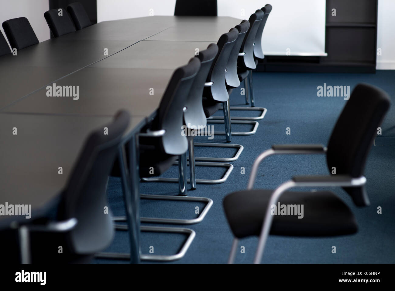 conference table in an empty meeting room Stock Photo - Alamy