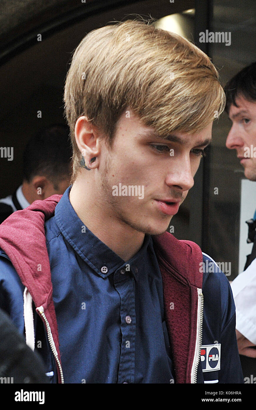 Charlie Alliston, 20, outside the Old Bailey in London, where he is ...