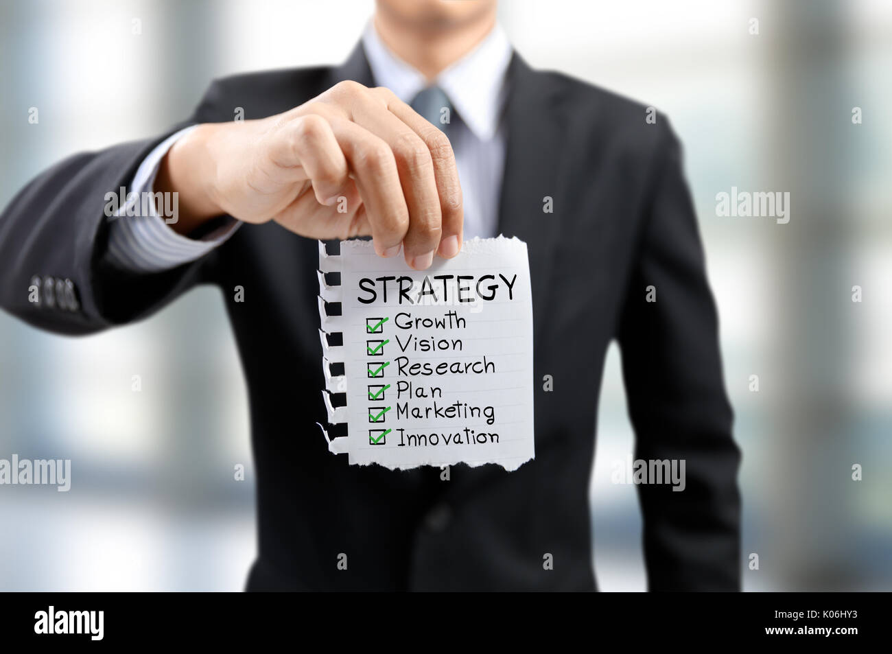 businessman present strategy growth, vision, research, plan, marketing ...