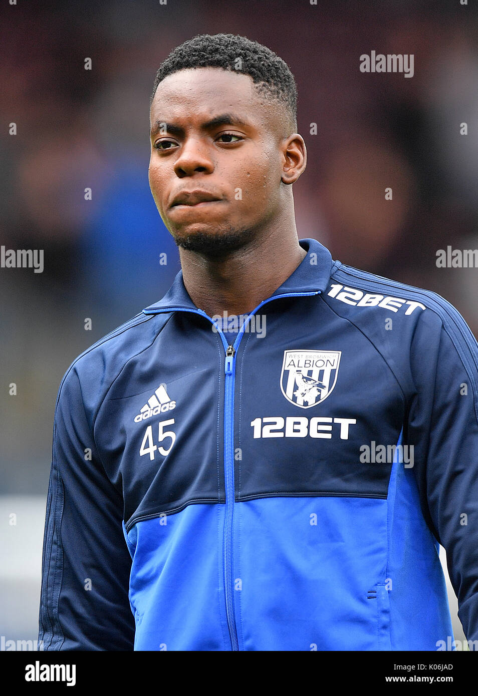 West Bromwich Albion's Jonathan Leko before the Premier League match at ...