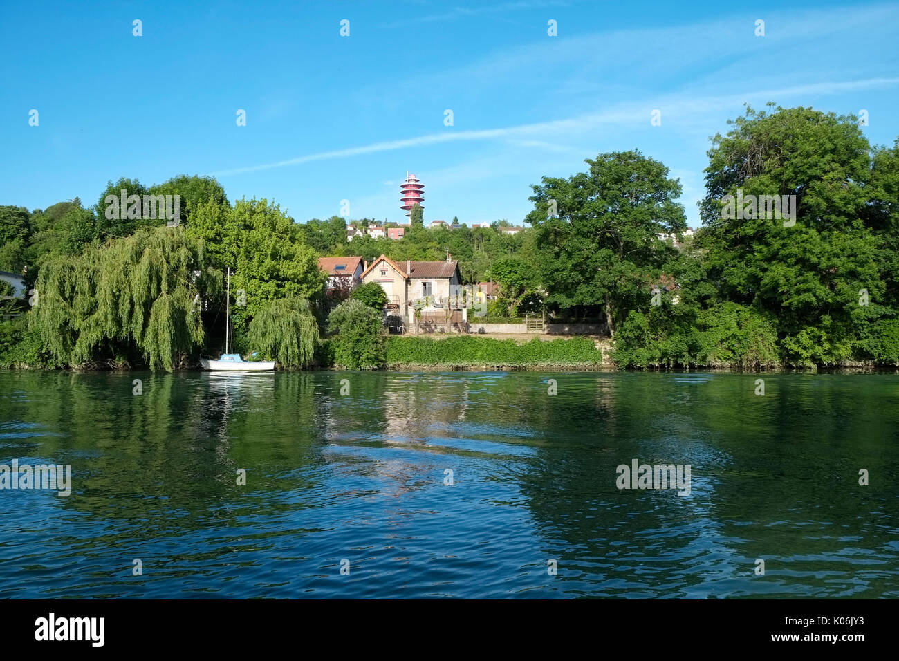 The marne river france Stock Photo - Alamy
