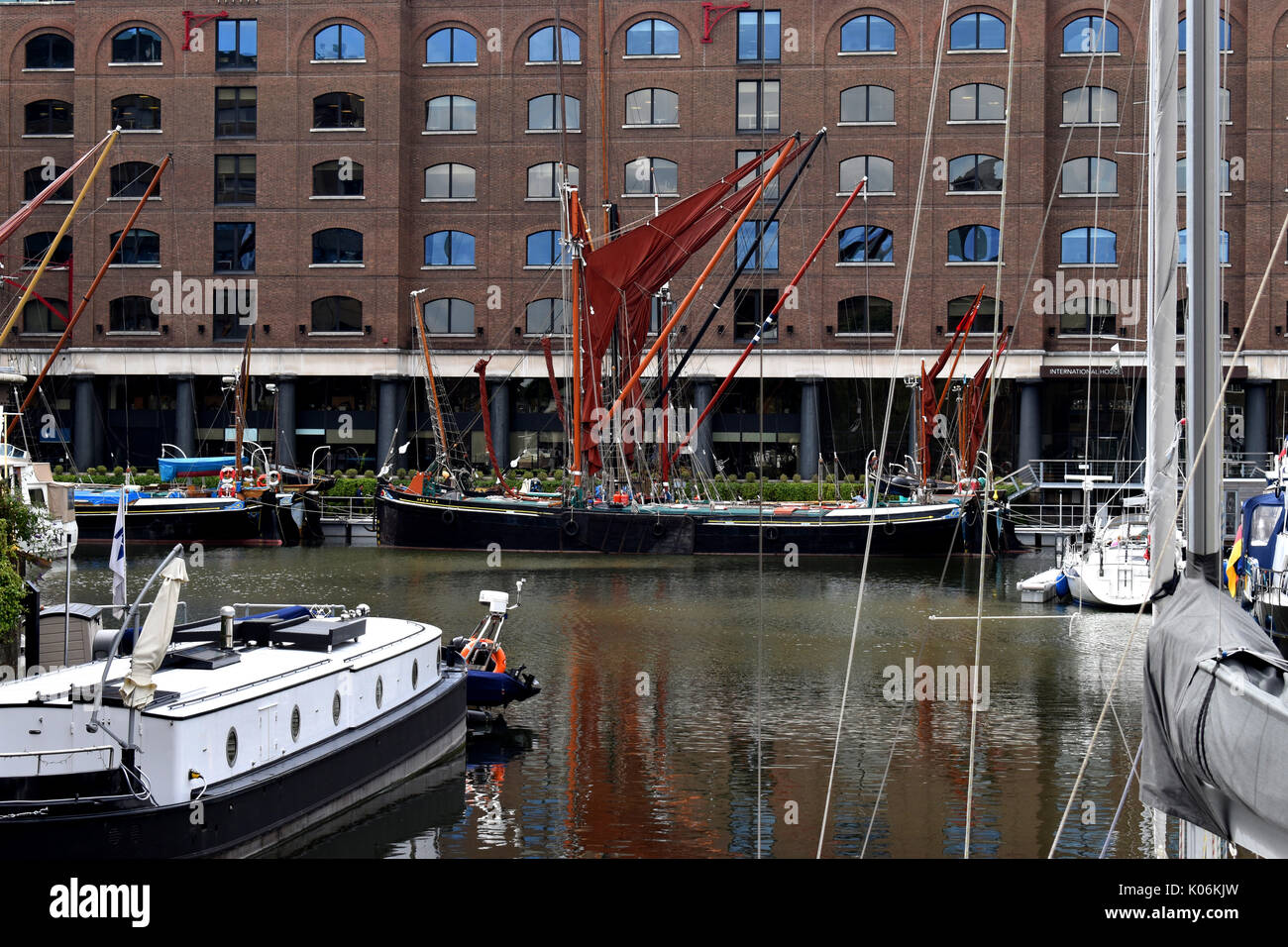 London - St Katherine Docks Stock Photo - Alamy