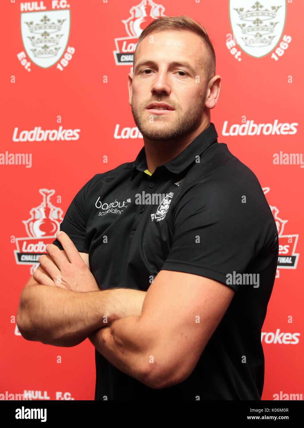 Hull FC's Liam Watts during a photocall ahead of the Challenge Cup ...
