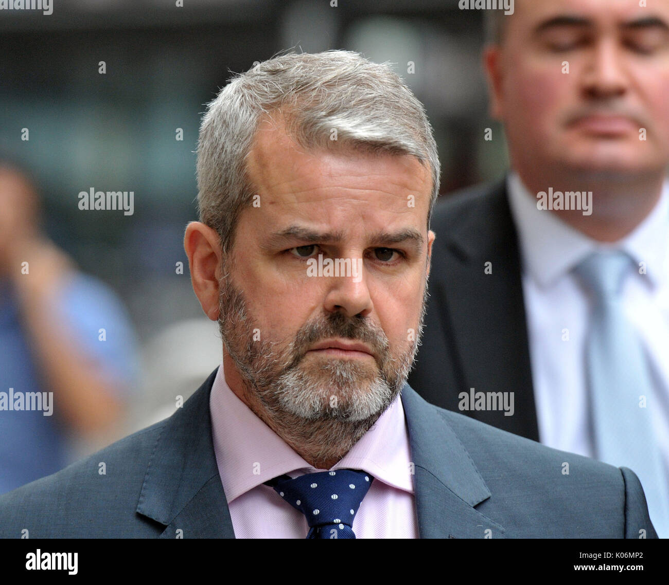 Matthew Briggs, husband of Kim Briggs, leaves the Old Bailey in London ...