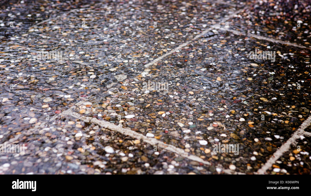 closeup of sidewalk in the rain Stock Photo - Alamy