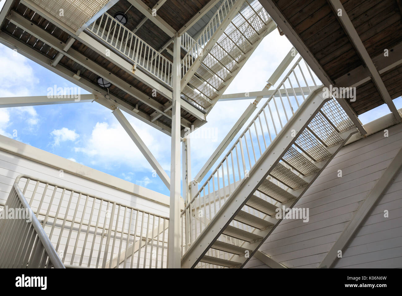 Heavy steel structure leading to an observation platform in Bathurst ...