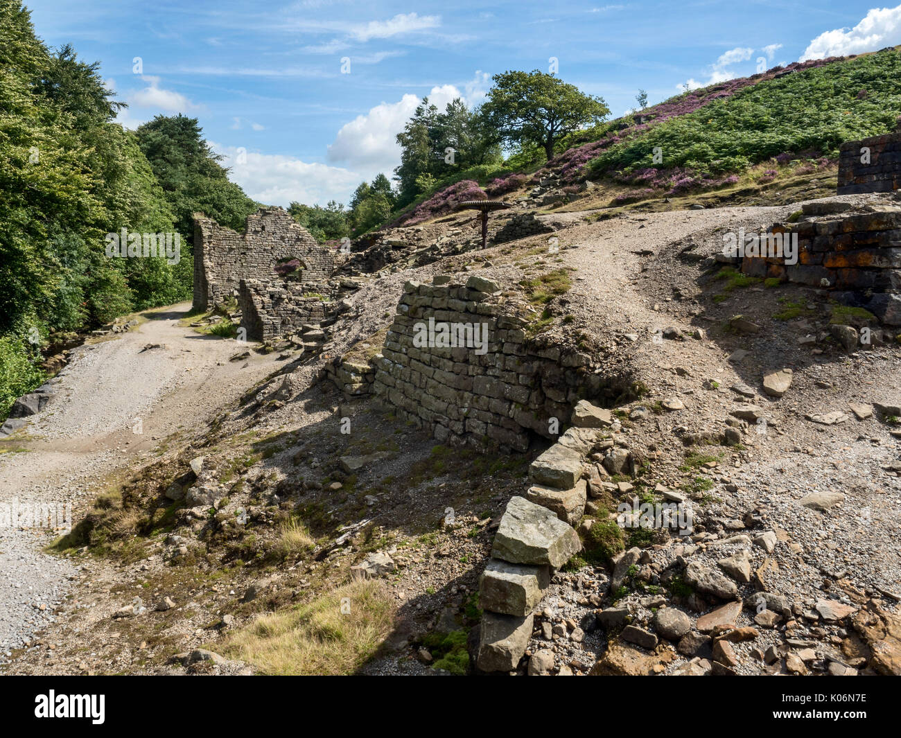 Ruin of Prosperous Lead Smelting Mill near Greenhow Pateley Bridge ...