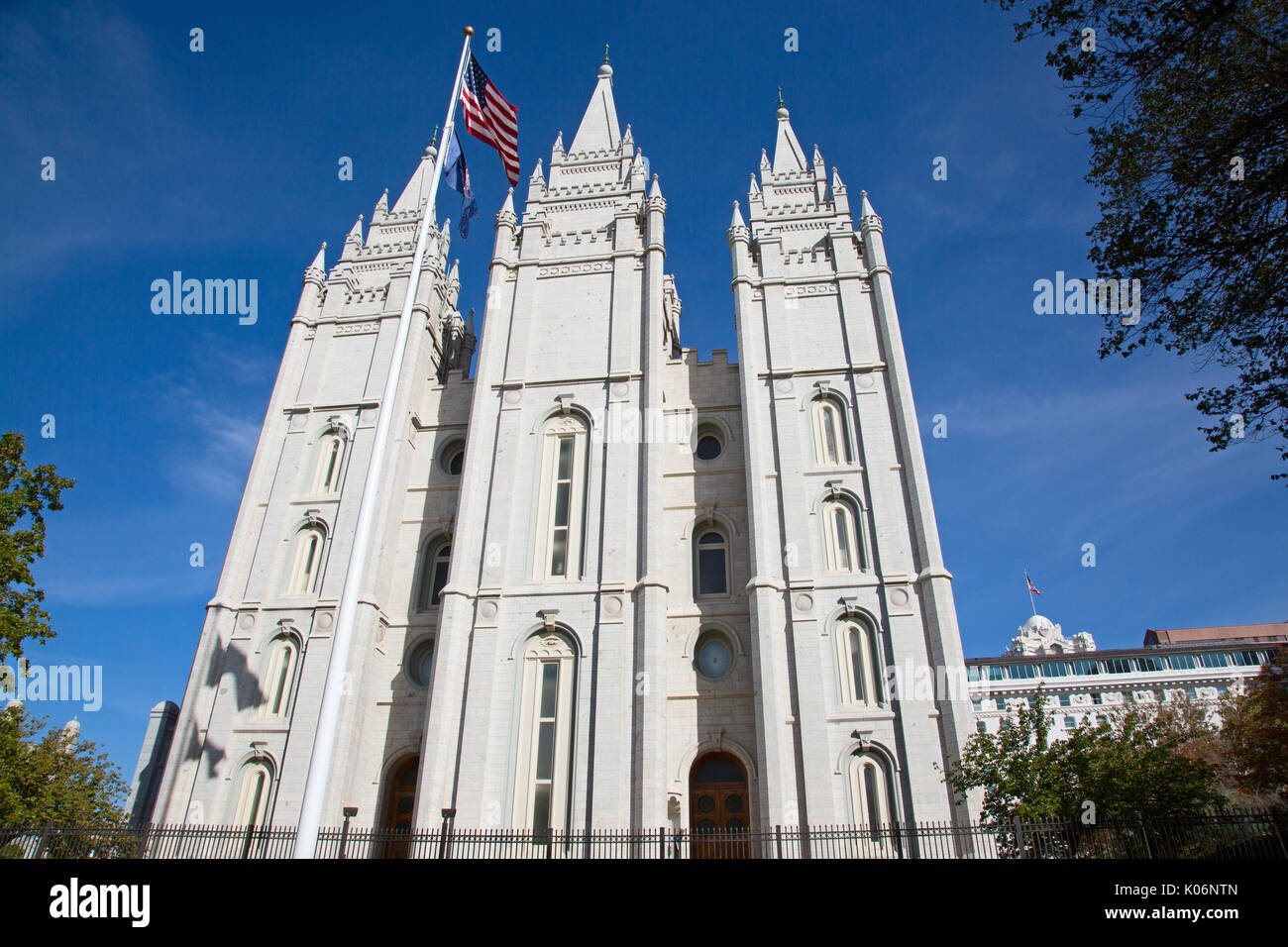 Salt Lake City, Utah, USA - October 8, 2016. Facade of the Salt Lake ...