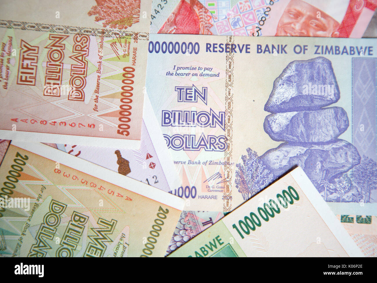 Banknotes of Zimbabwe after hyperinflation Stock Photo - Alamy