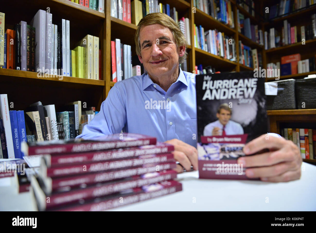 Television meteorologist Bryan Norcross discusses and signs copies of ...