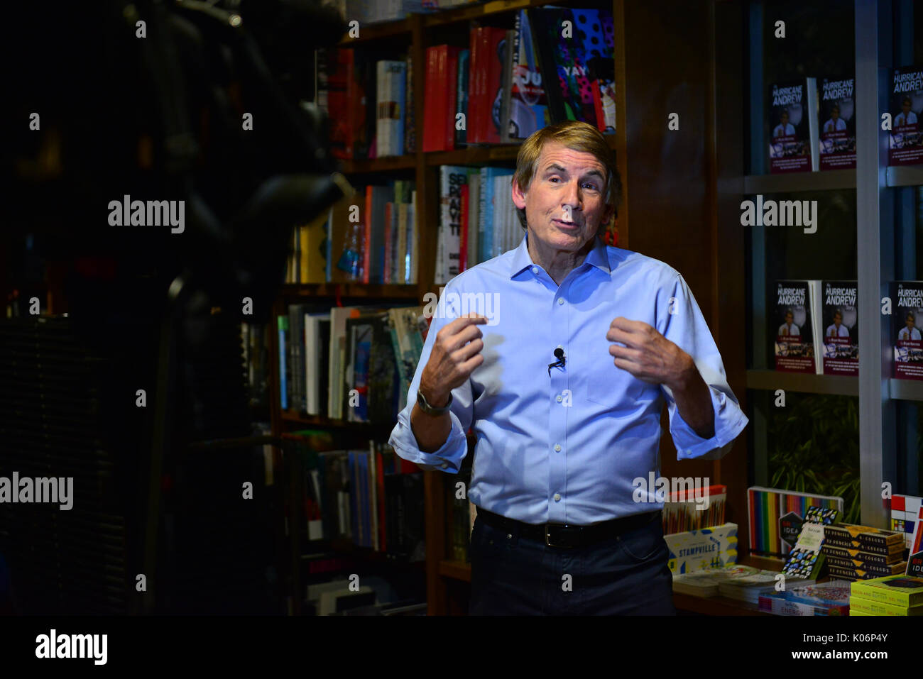 Television meteorologist Bryan Norcross discusses and signs copies of ...