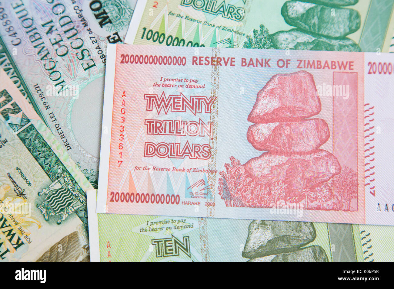 Banknotes of Zimbabwe after hyperinflation Stock Photo - Alamy