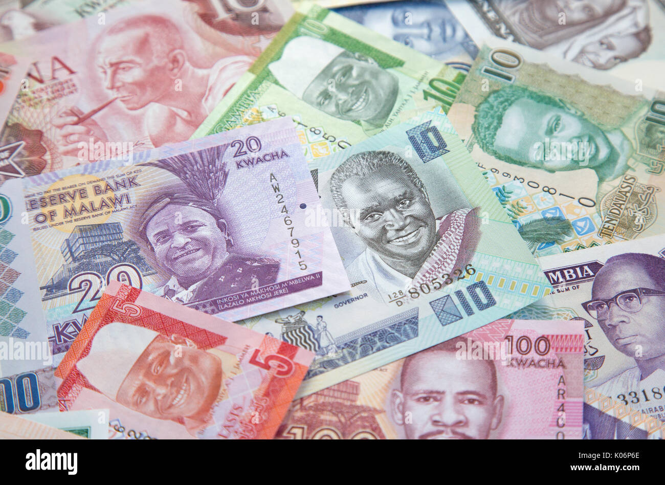 Variety of the African banknotes Stock Photo - Alamy