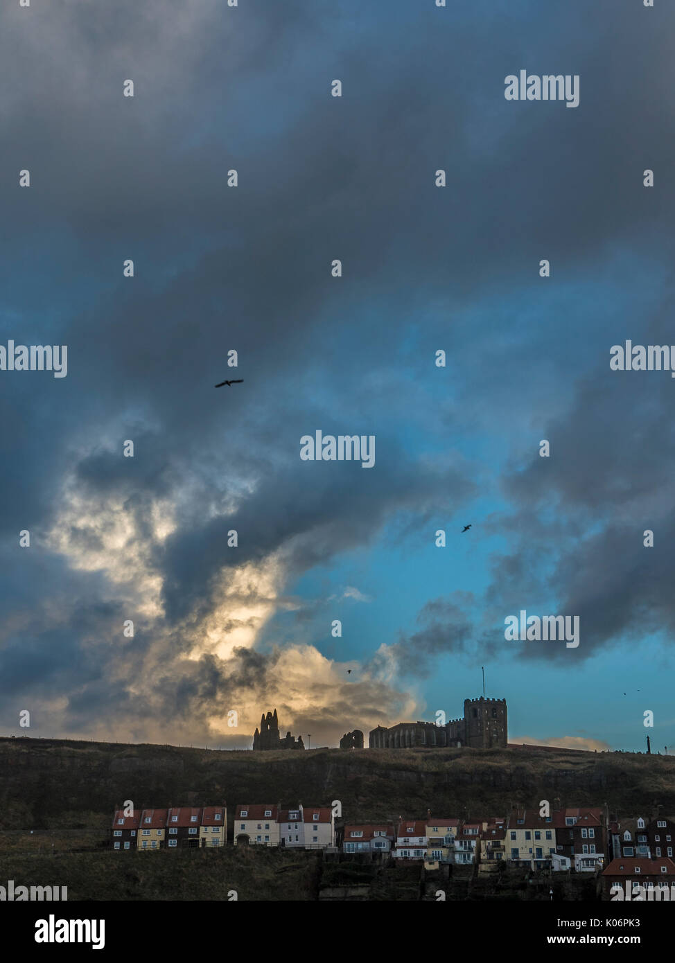 Heavy Sky over Whitby, North Yorkshire Stock Photo - Alamy