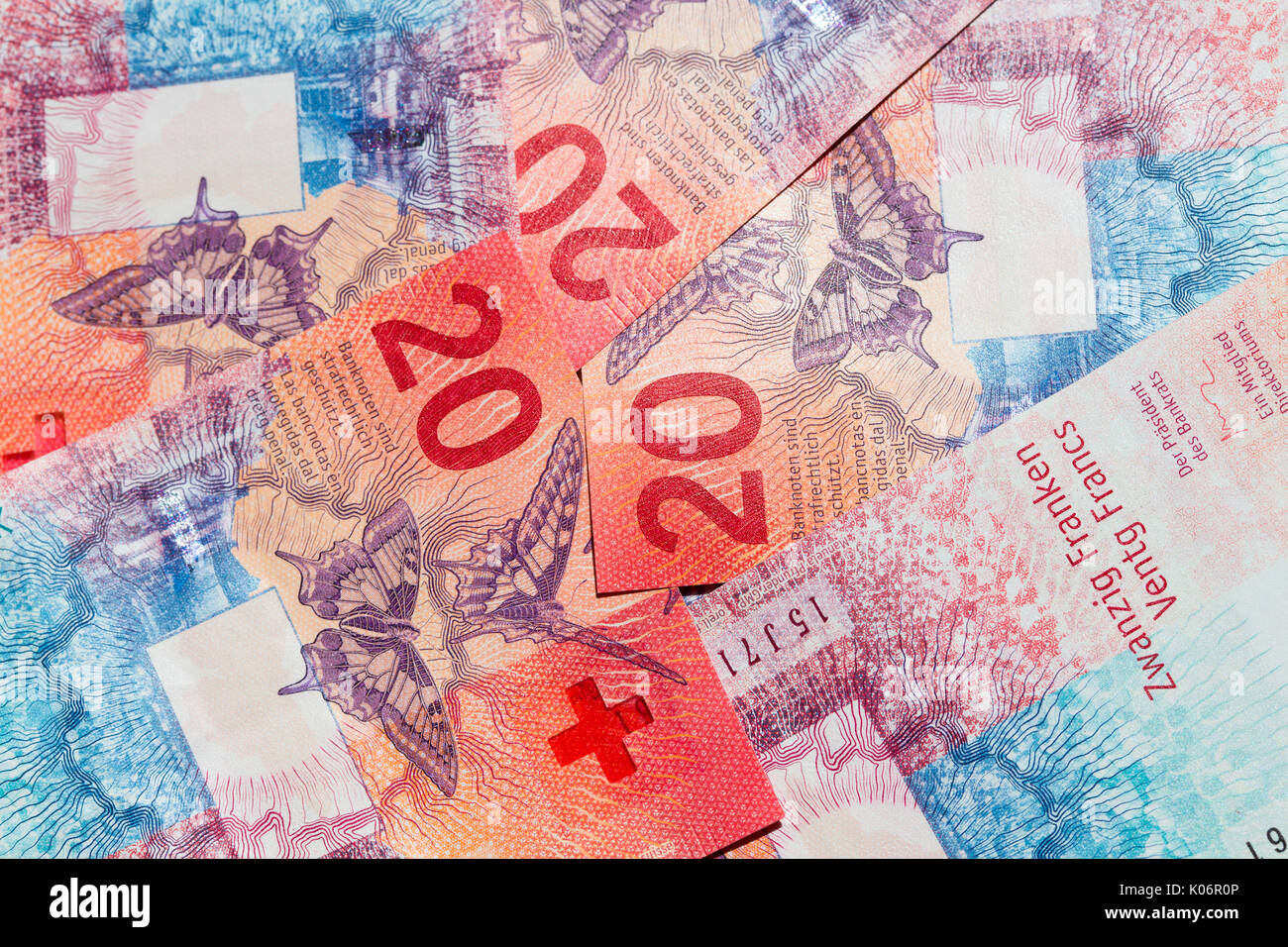 Collection of the new swiss banknotes (issued in 2017 Stock Photo - Alamy