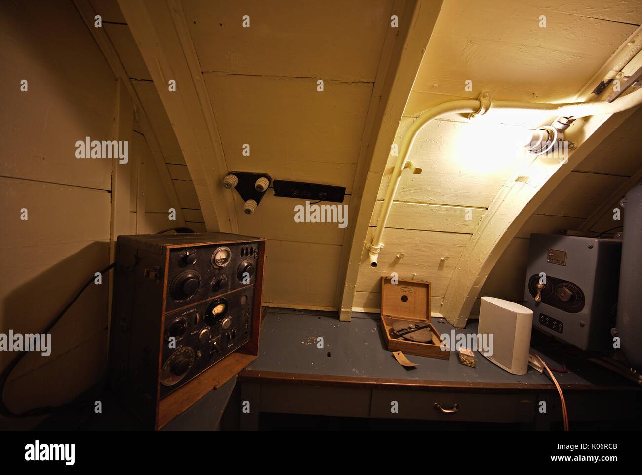 Inside Submarine Vesikko, Suomenlinna, Helsinki, Finland Stock Photo ...