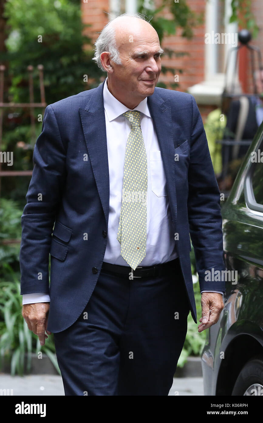 Sir Vince Cable arrives for the press conference. Twickenham MP and ...