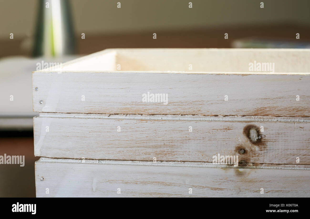 Little White wooden box Stock Photo - Alamy
