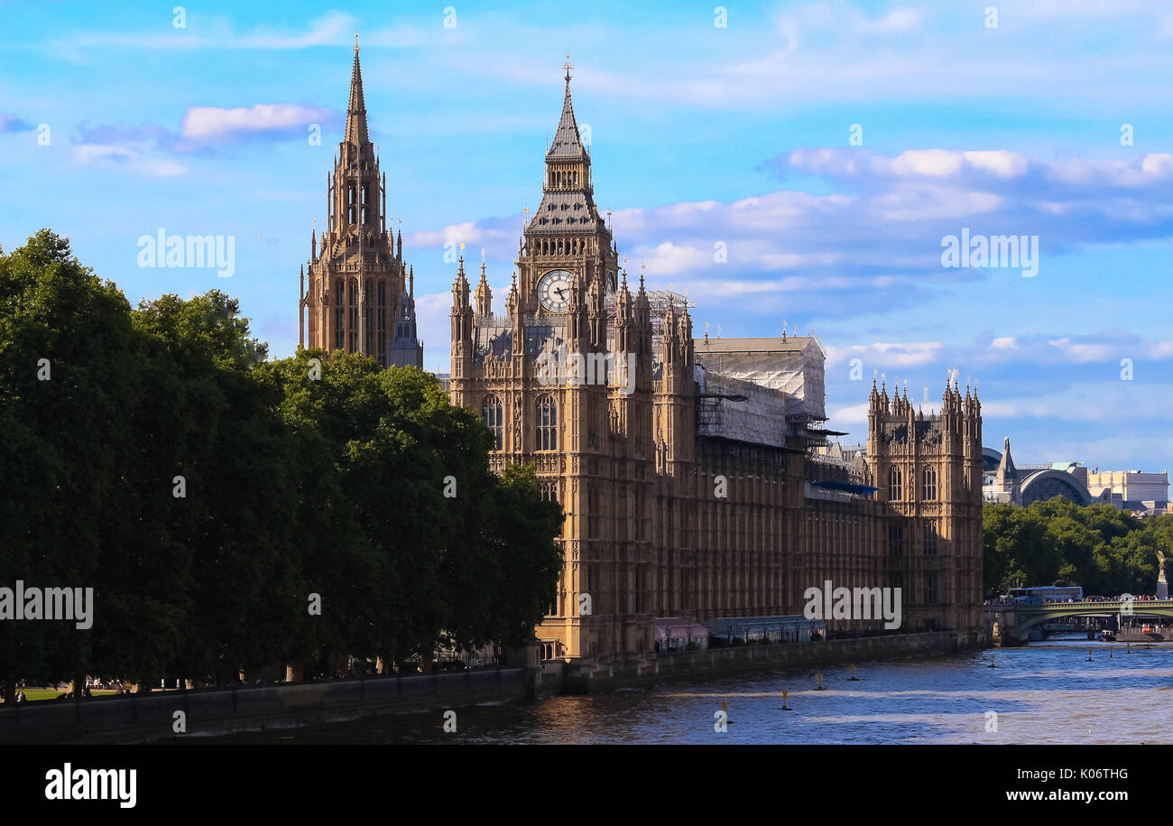 Houses of Parliament and Big Ben in Westminster, London Stock Photo - Alamy