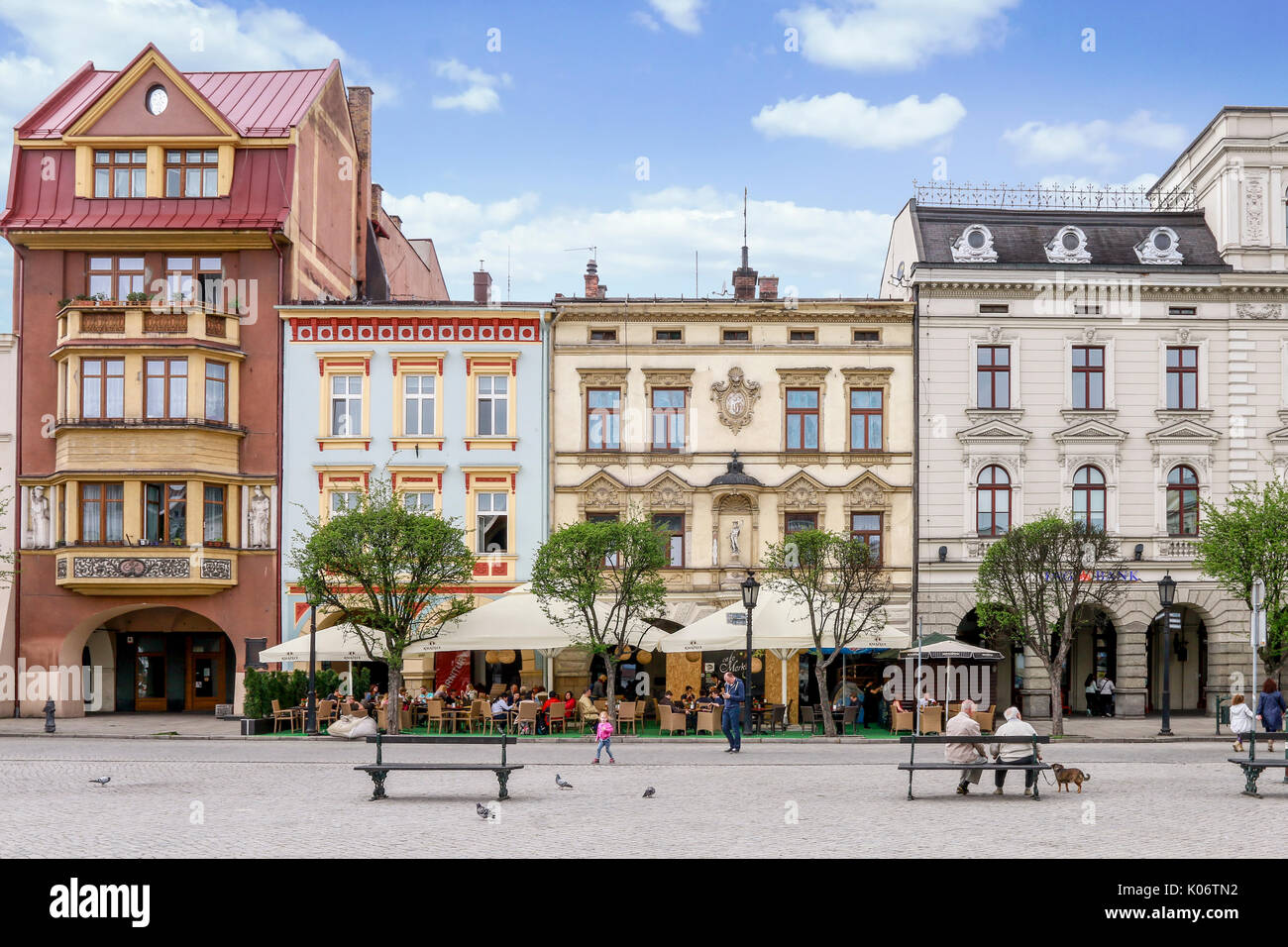 The Main Market Square in Cieszyn, Poland Stock Photo - Alamy