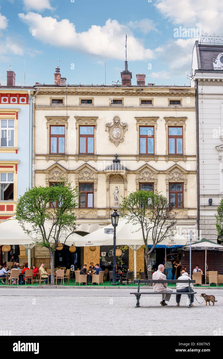 The Main Market Square in Cieszyn, Poland Stock Photo - Alamy