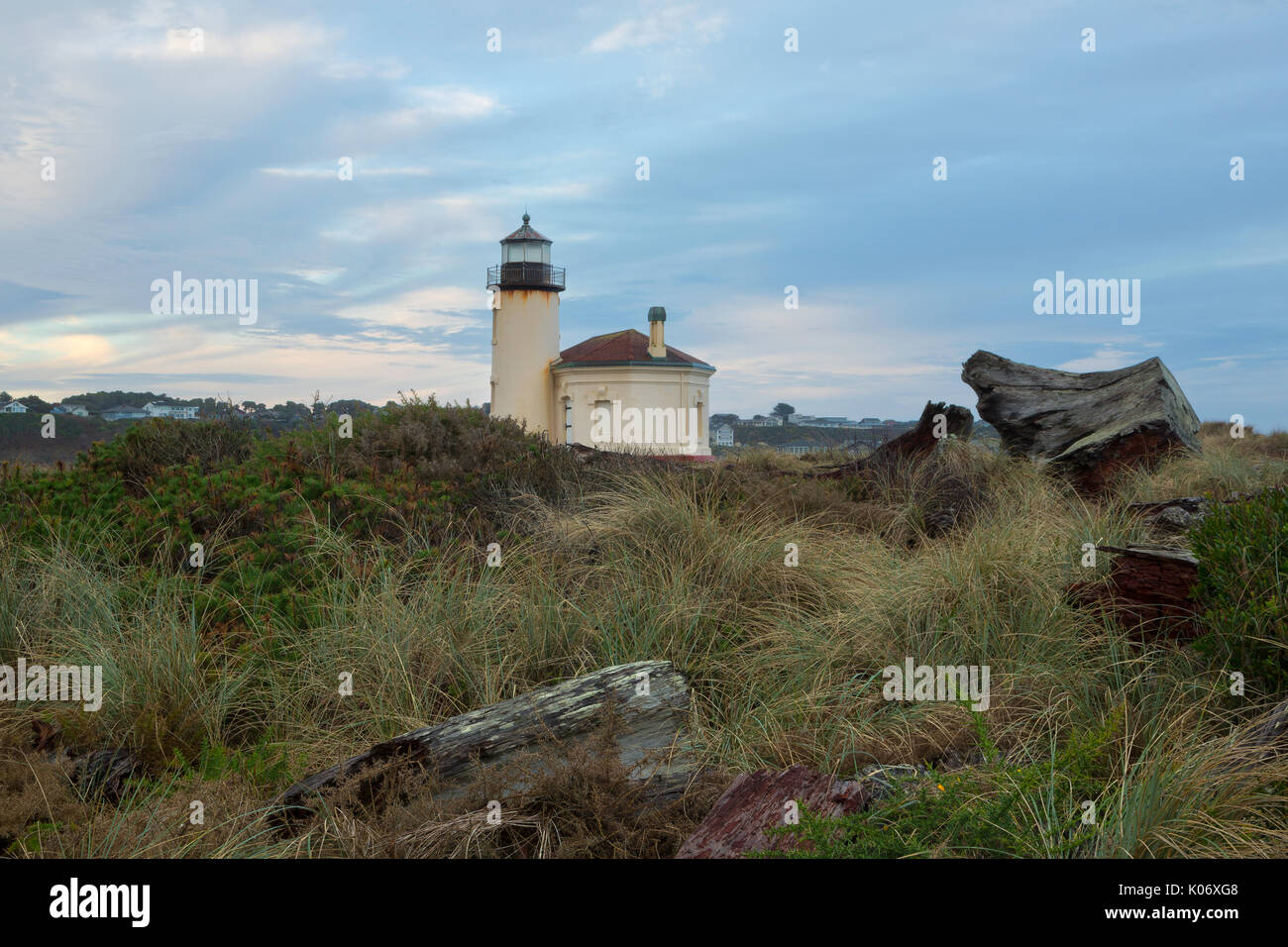 The Coquille River Lighthouse along the Coquille River in Bandon ...