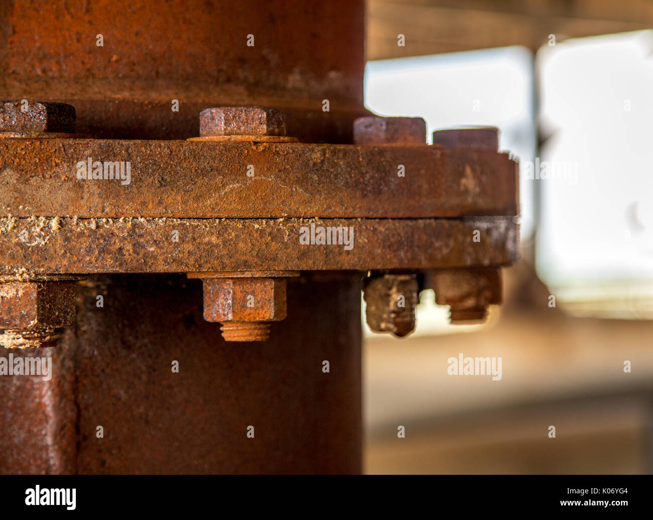 Metal flange joint hi-res stock photography and images - Alamy