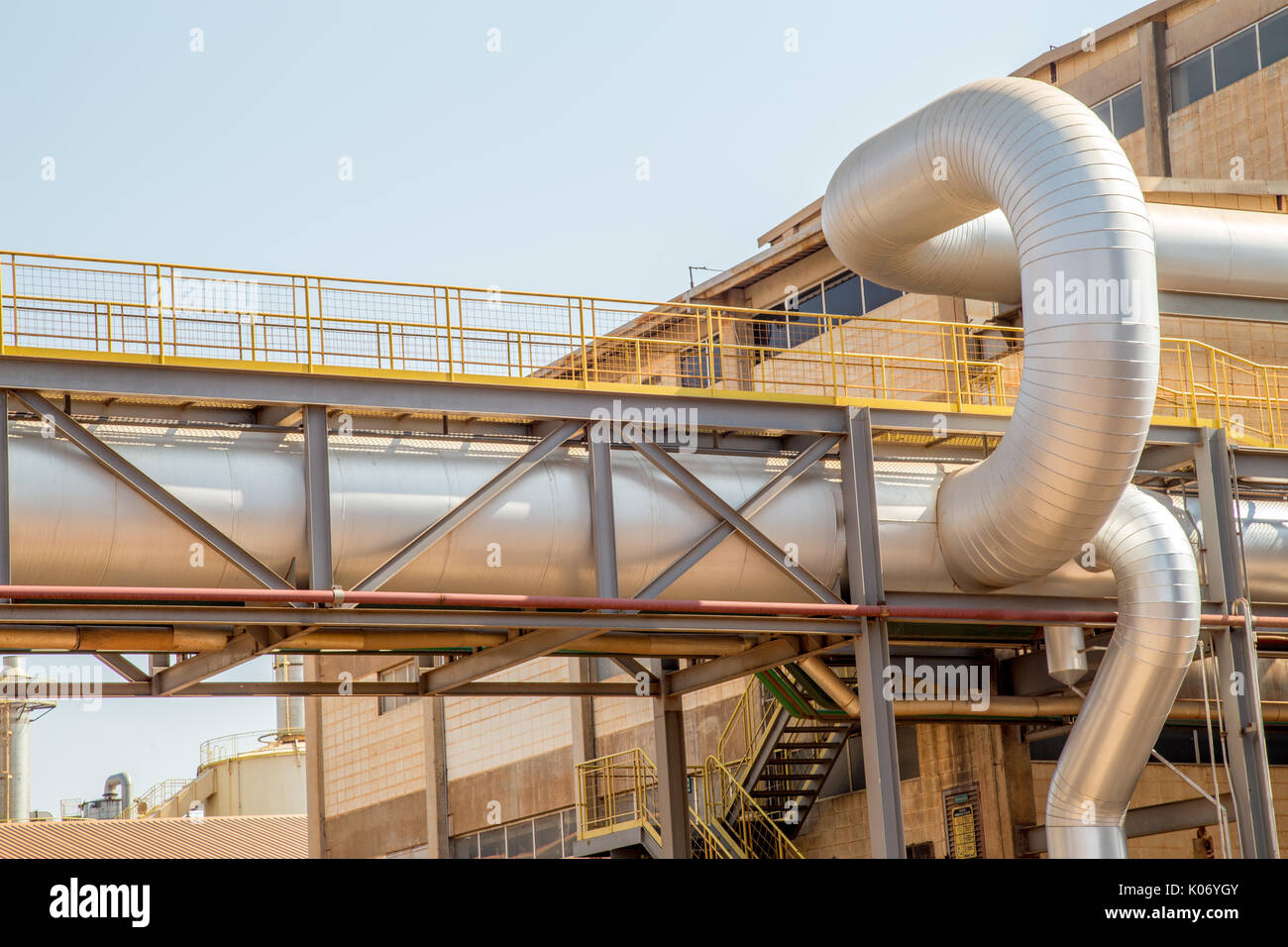 sugar cane factory industry Stock Photo - Alamy