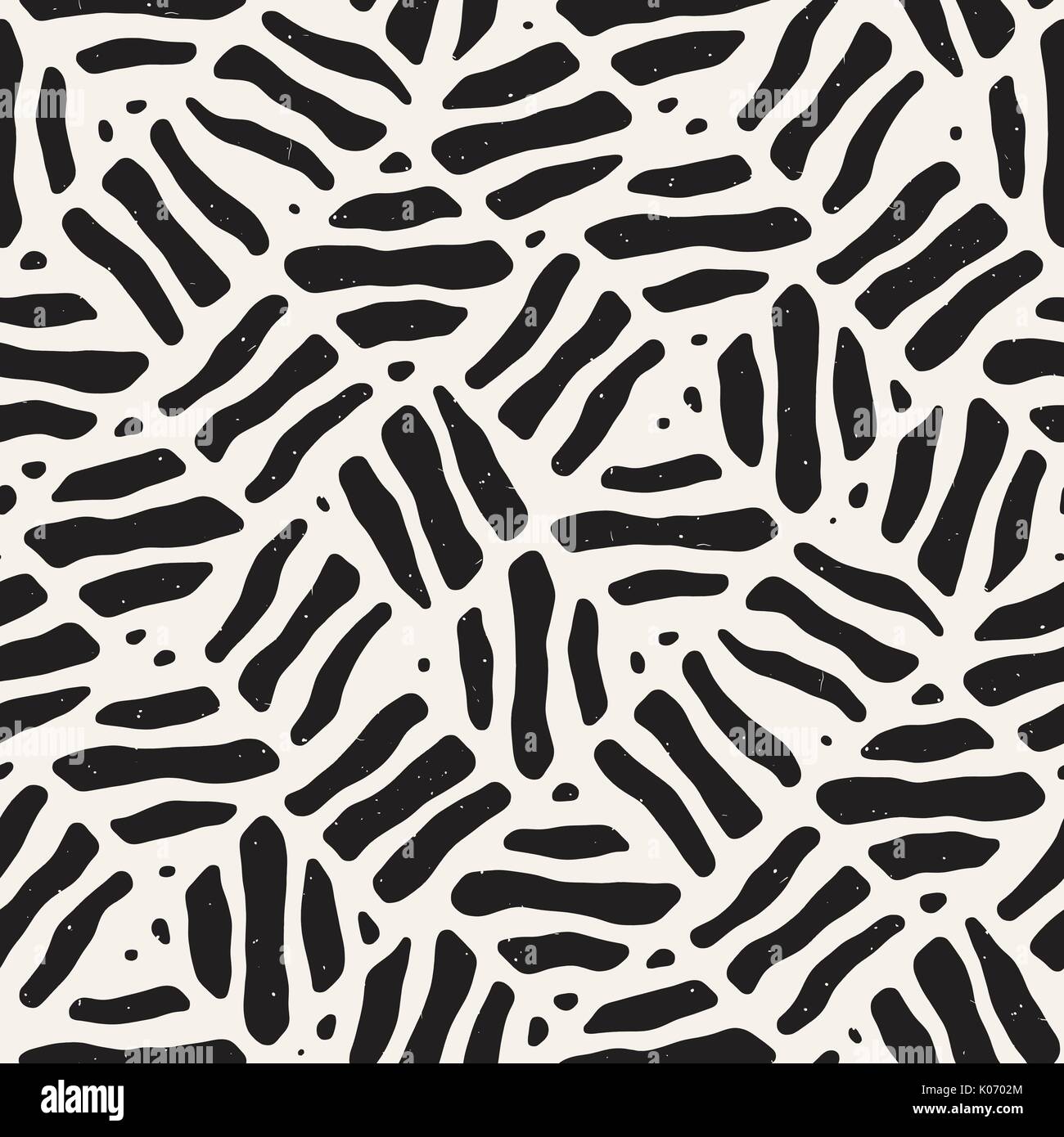 Seamless freehand pattern. Vector abstract rough lines background. Hand ...