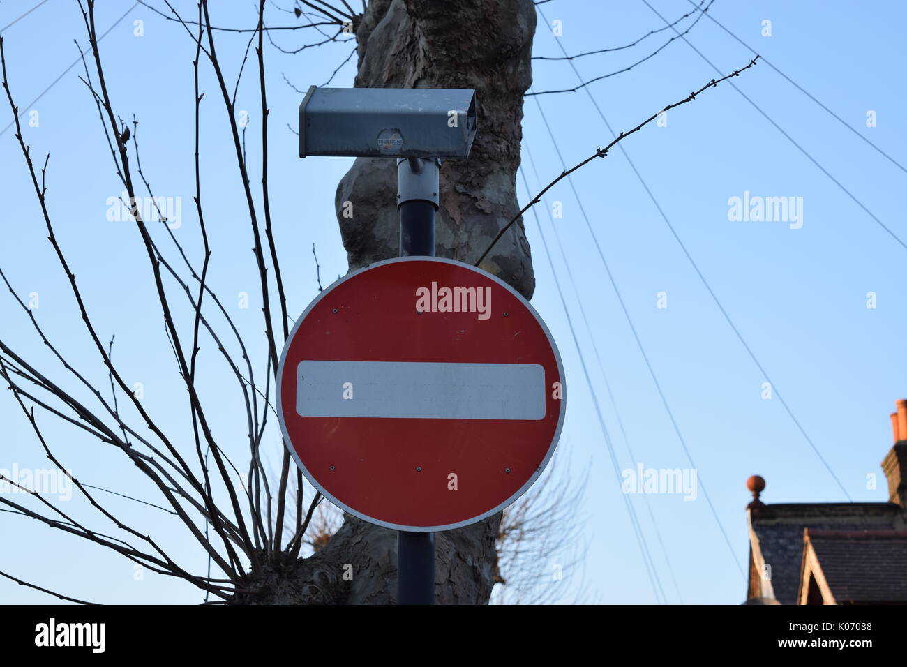 One way enter traffic signs hi-res stock photography and images - Alamy