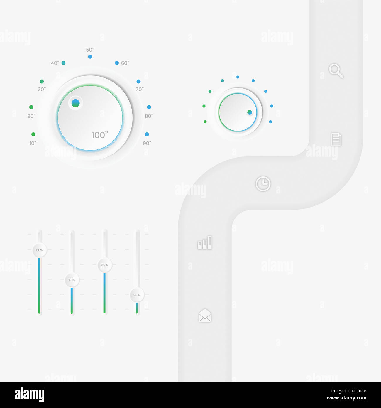 Infographics, dials and buttons Stock Photo - Alamy