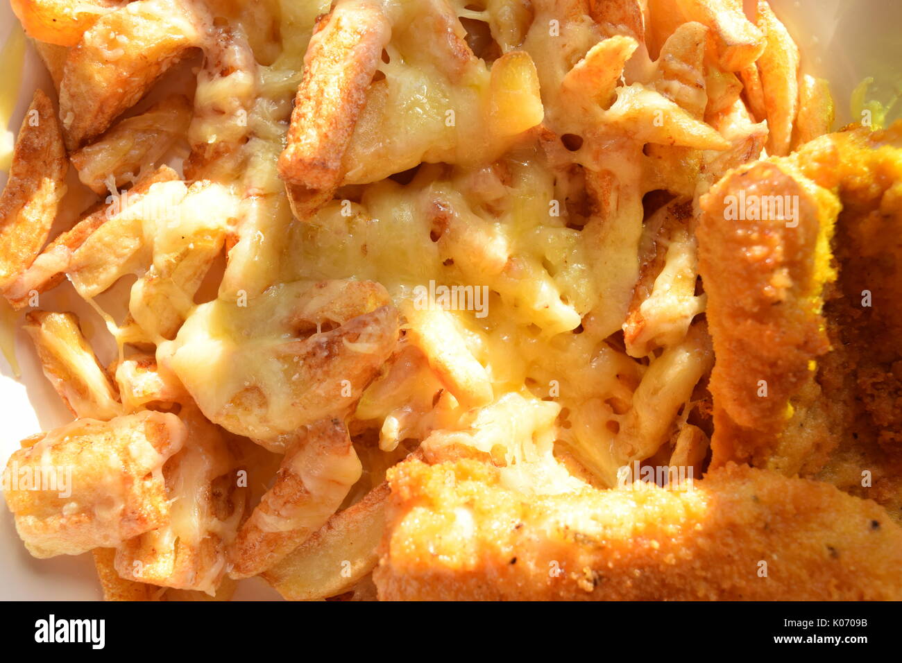 Cheese covered fries hi-res stock photography and images - Alamy