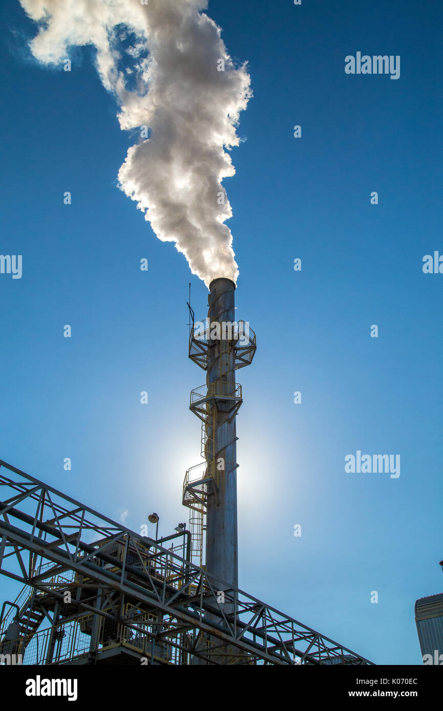 boiler industry on detail lit power scene Stock Photo - Alamy