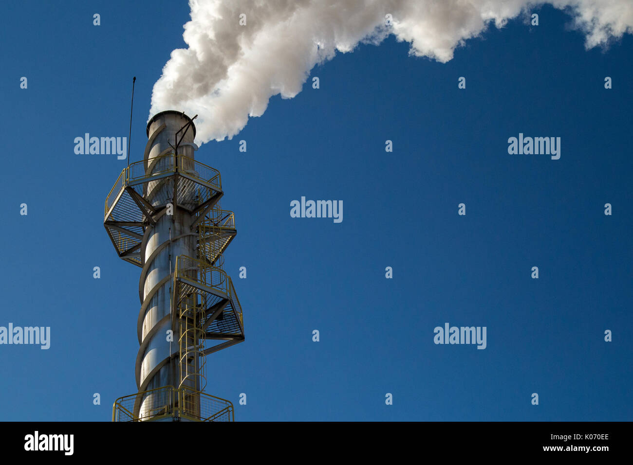 boiler industry on detail lit power scene Stock Photo - Alamy