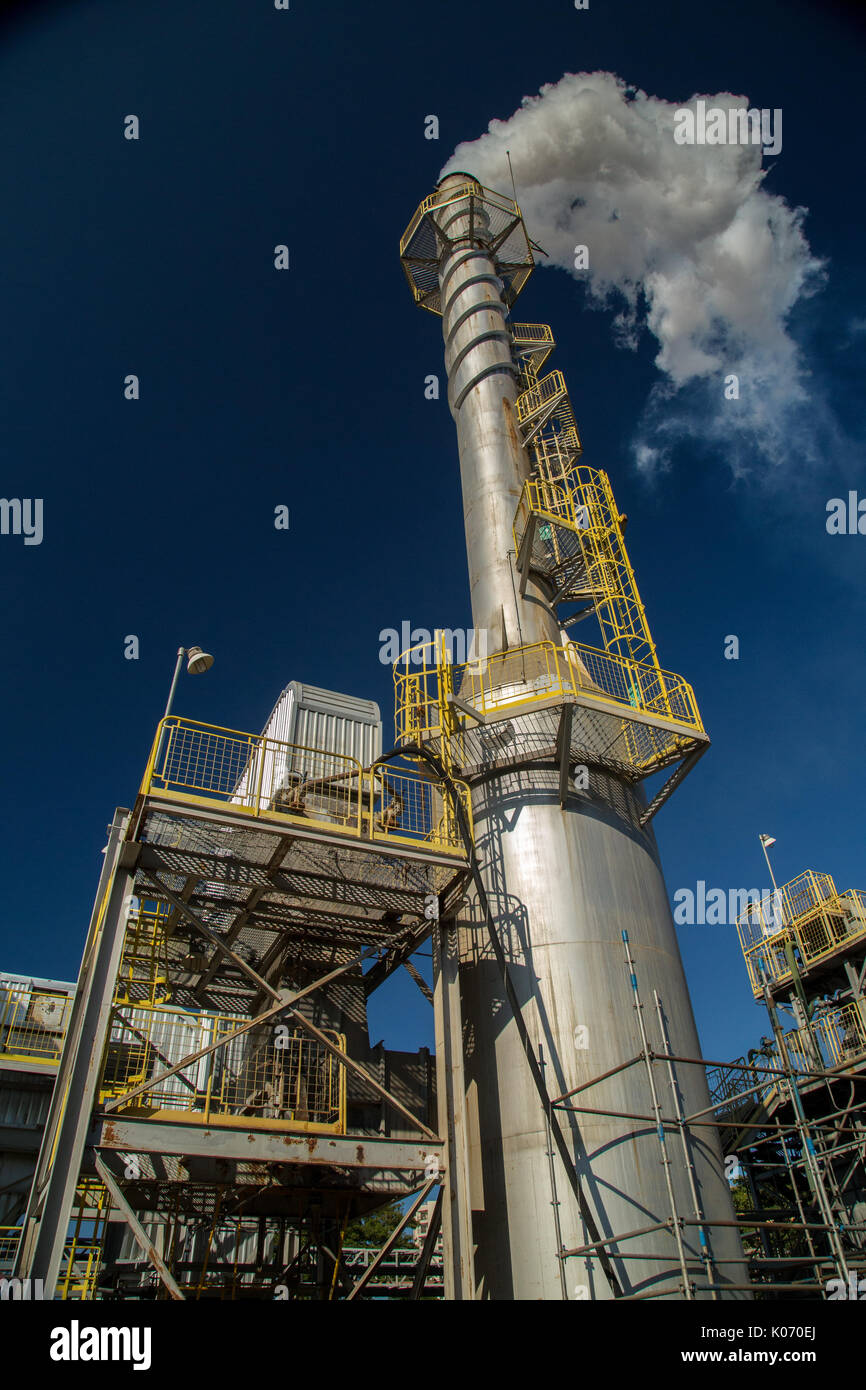 boiler industry on detail lit power scene Stock Photo - Alamy