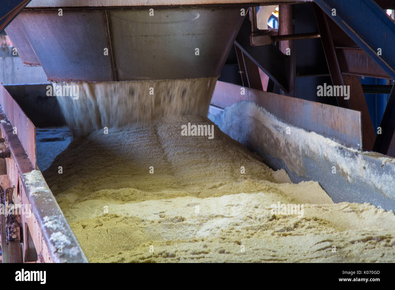 sugar factory industry line production cane process Stock Photo - Alamy