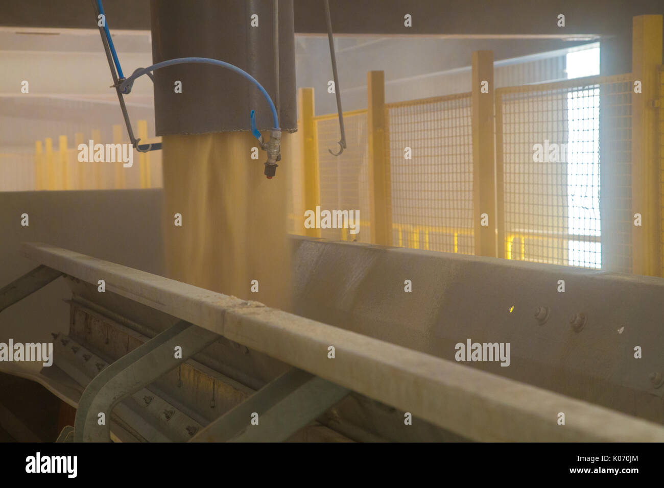 Industrial sugar conveyor production line factory cane Stock Photo - Alamy