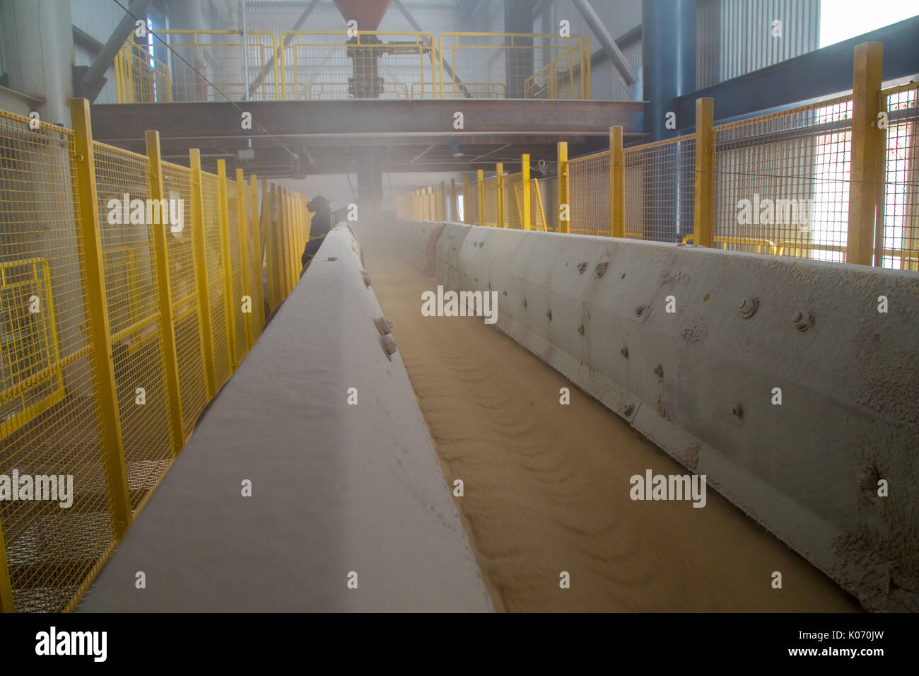Industrial sugar conveyor production line factory cane Stock Photo - Alamy