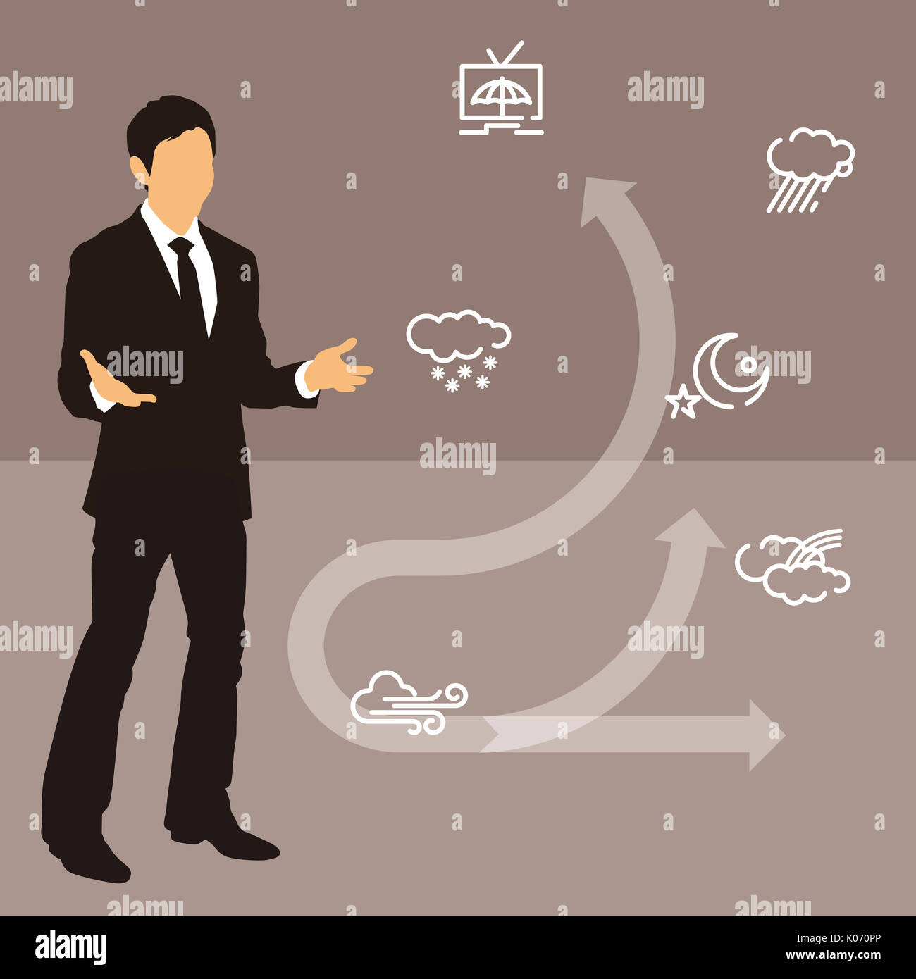 Weather forecaster tv hi-res stock photography and images - Alamy