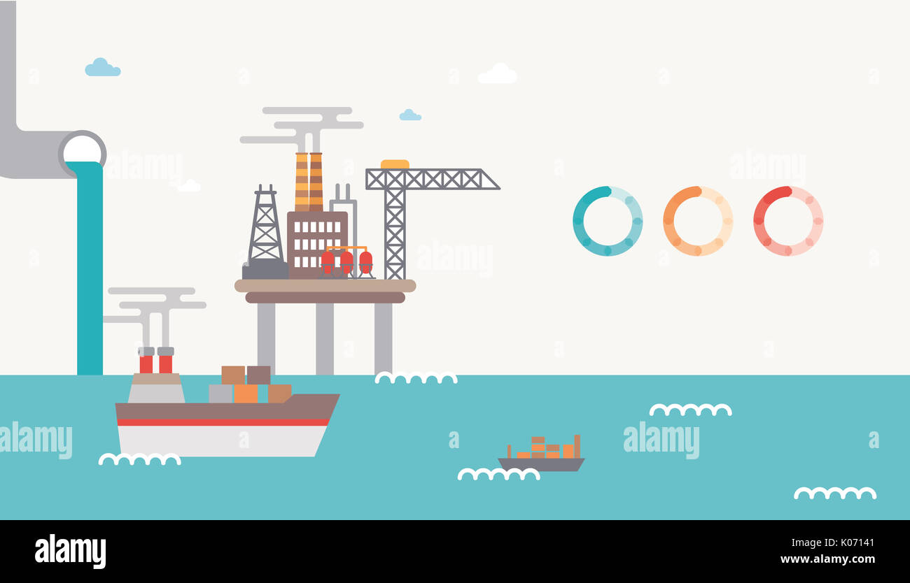 Infographic illustration related to environmental pollution Stock Photo ...