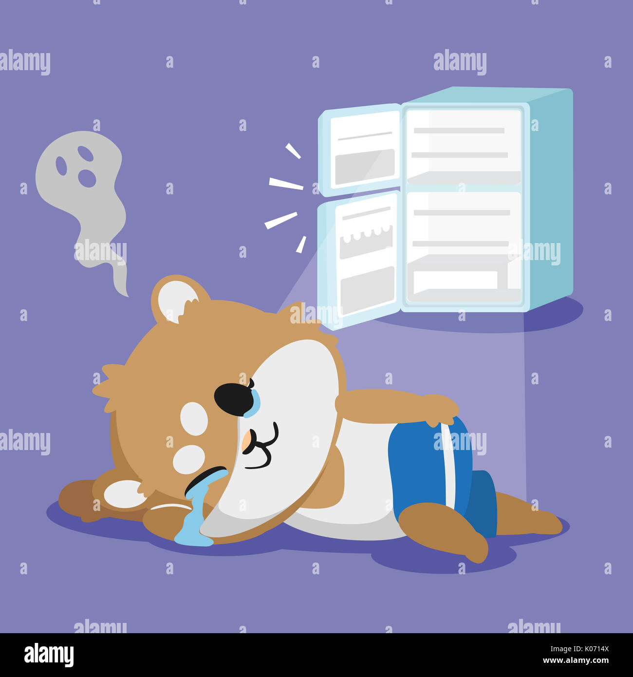 Illustration representing NEET suffering from poverty Stock Photo - Alamy