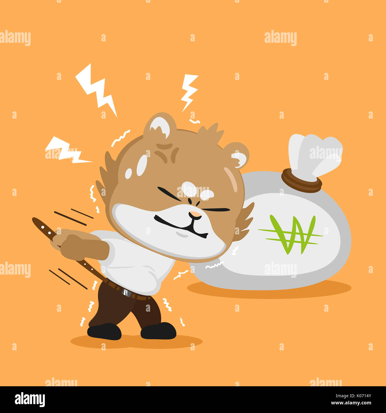 Illustration representing issue of working poor Stock Photo - Alamy